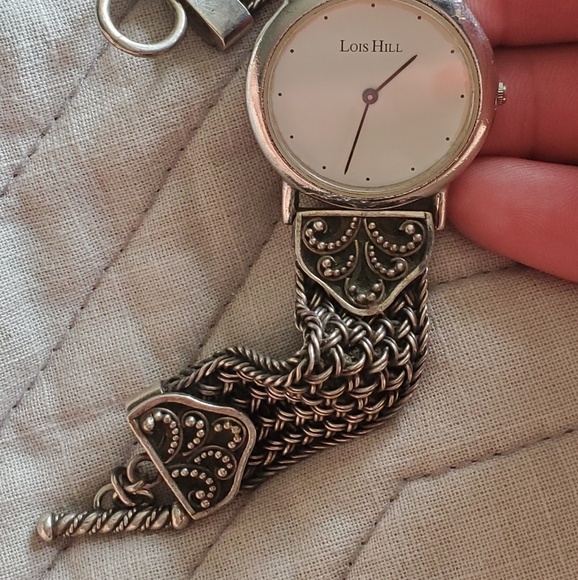 Lois Hill | Accessories | Lois Hill Sterling Silver Mesh Toggle Watch ...
